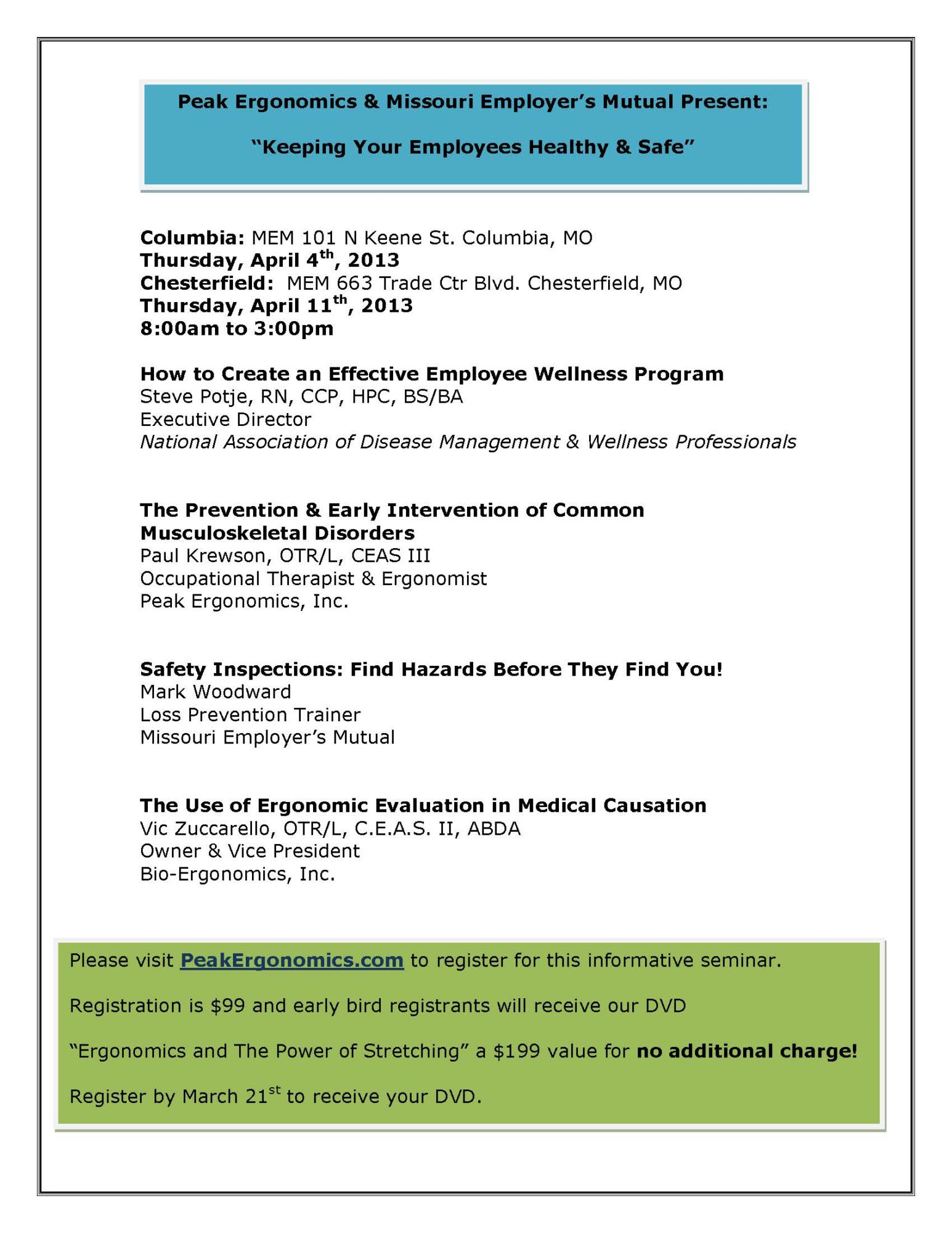 Peak Ergonomics | *Keeping Your Employees Healthy & Safe - Peak ...